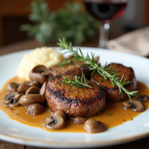Beef Medallions with Mushroom Sauce: Elegant Dinner Recipe